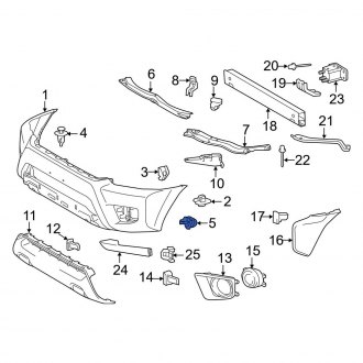 Toyota Highlander OEM Bumpers | Genuine Front & Rear Bumpers — CARiD.com