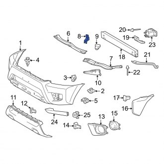 Toyota Tacoma OEM Bumpers | Genuine Front & Rear Bumpers — CARiD.com