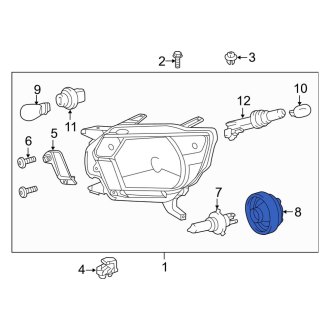 Toyota MR2 Headlight Components | Brackets, Adapters — CARiD.com
