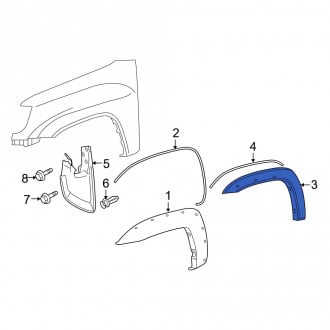 Toyota Tacoma Replacement Fender Moldings & Trim | CARiD
