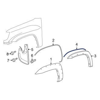 Toyota Tacoma Replacement Fender Seals - Front & Rear | CARiD