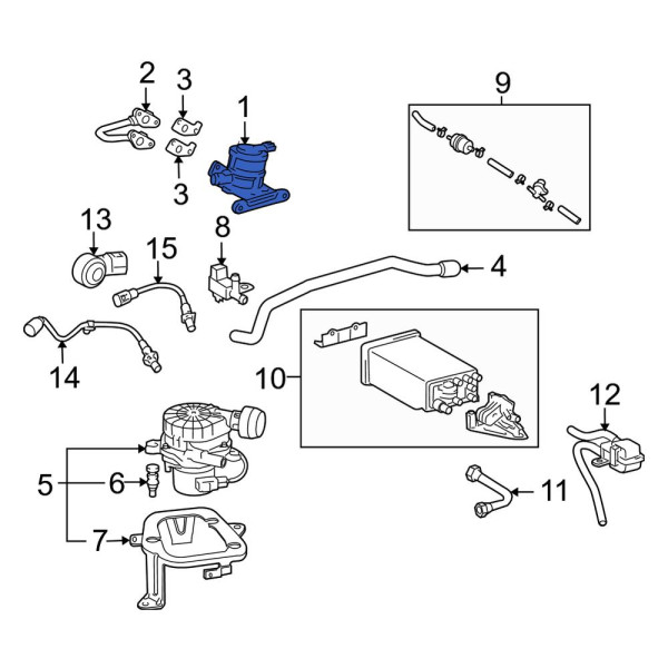Toyota OE 2571075015 - Secondary Air Injection Control Valve