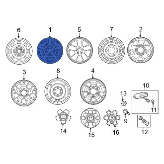 Toyota OE™ Factory Wheels - CARiD.com