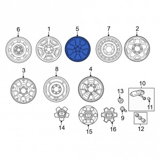 Toyota Tacoma OEM Wheels | Original Steel & Alloy Wheels — CARiD.com