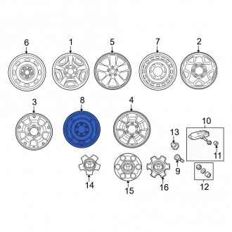 Toyota Tacoma OEM Wheels - Original Steel & Alloy Wheels | CARiD