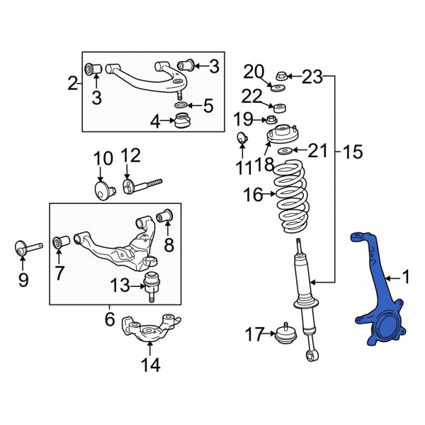Toyota OE 4321204050 - Front Left Steering Knuckle