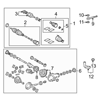 2014 Toyota Tacoma OEM Driveline & Axle Parts - Hubs | CARiD