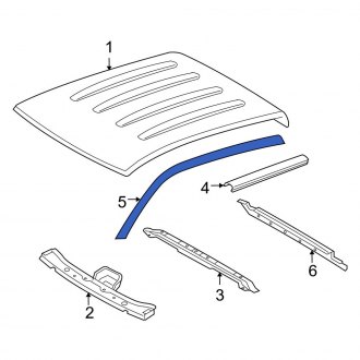 Toyota Tacoma OEM Roofs & Parts - Panels, Drip Rails | CARiD