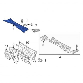 Toyota Tacoma Cowl Panels & Parts - Vent Grills | CARiD