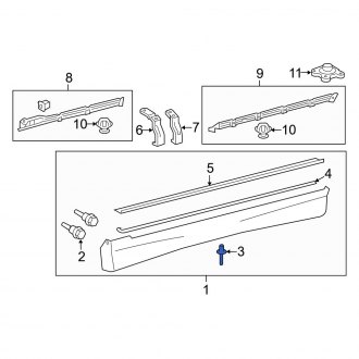 Toyota OEM Roofs & Parts | Panels, Drip Rails, Braces — CARiD.com