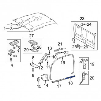Toyota Door Sills | Replacement Door Sill Plates — CARiD.com