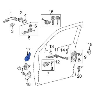 Toyota Highlander Door Hinges, Pin & Bushing Kits – CARiD.com
