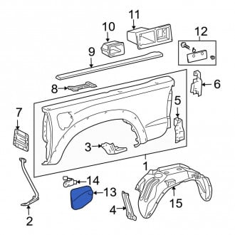 Toyota Replacement Fuel Doors & Parts | CARiD