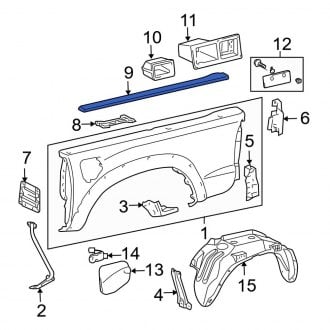 Toyota Tacoma Trunk & Tailgate Moldings | CARiD