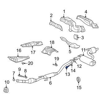 Toyota Prius OEM Exhaust Parts | Systems, Tips, Pipes — CARiD.com