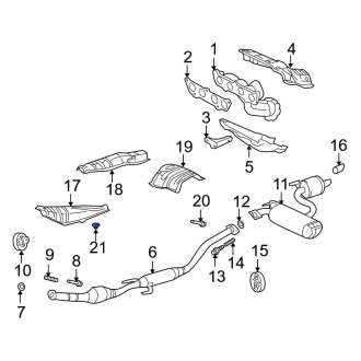 Toyota OEM Exhaust Parts - Systems, Tips, Pipes, Manifolds | CARiD