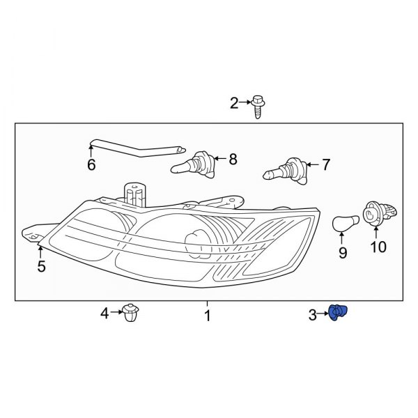 Toyota OE 9018906074 - Headlight Mounting Nut