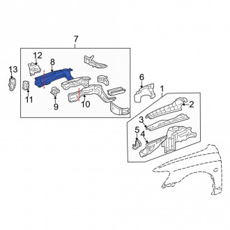 Toyota Camry Replacement Chassis Frames & Rails - CARiD.com