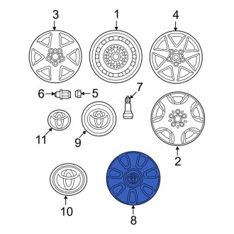 Toyota OEM Wheel Covers | Hub Caps, Wheel Skins — CARiD.com