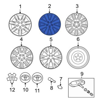 Toyota Avalon OEM Wheels | Original Steel & Alloy Wheels — CARiD.com