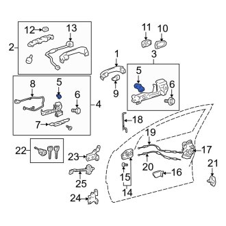 Toyota MR2 Door Handles & Window Crank Handles — CARiD.com