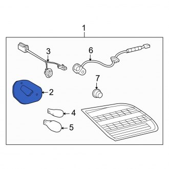 Toyota Avalon OEM Tail Lights | LED, Fiber Optic — CARiD.com