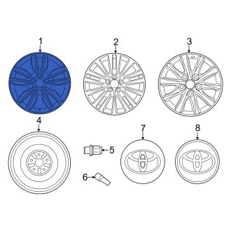 Toyota Avalon OEM Wheels - Original Steel & Alloy Wheels | CARiD