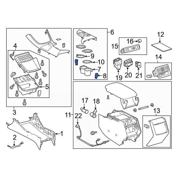 Toyota OE 818900T010 - Front Left Courtesy Light
