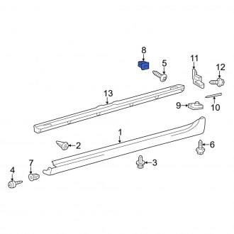 Toyota 4Runner Rocker Panel Hardware | Clips, Brackets — CARiD.com
