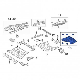 Toyota Camry Underbody Covers | Splash Shields — CARiD.com