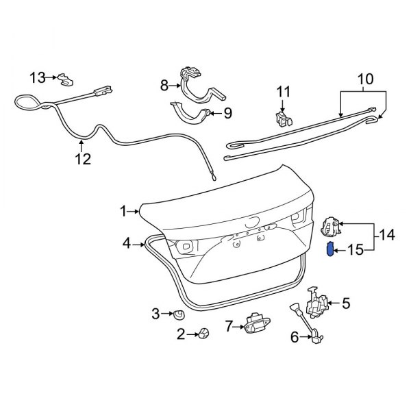 Toyota OE 9098112010 - Front Courtesy Light Bulb