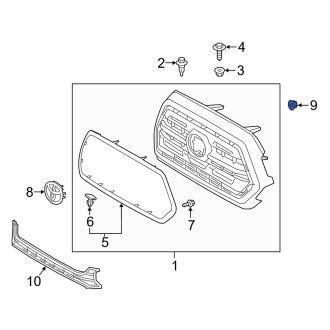 Toyota Tacoma OEM Grilles | Factory Billet & Mesh Grilles — CARiD.com