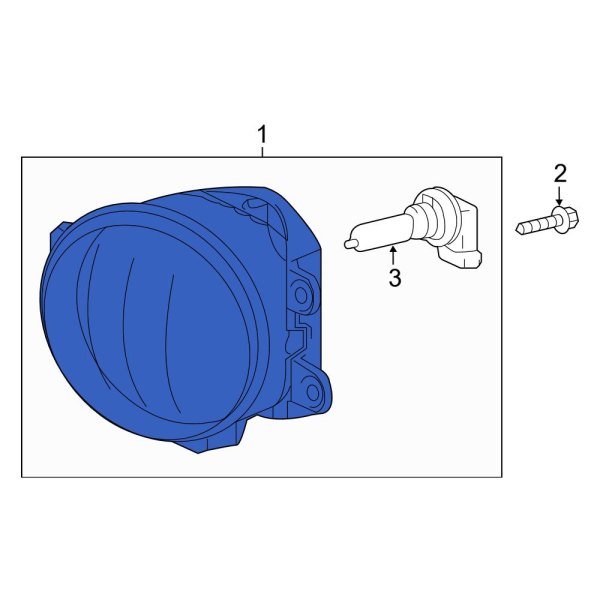 Toyota OE 8122008020 - Front Left Fog Light