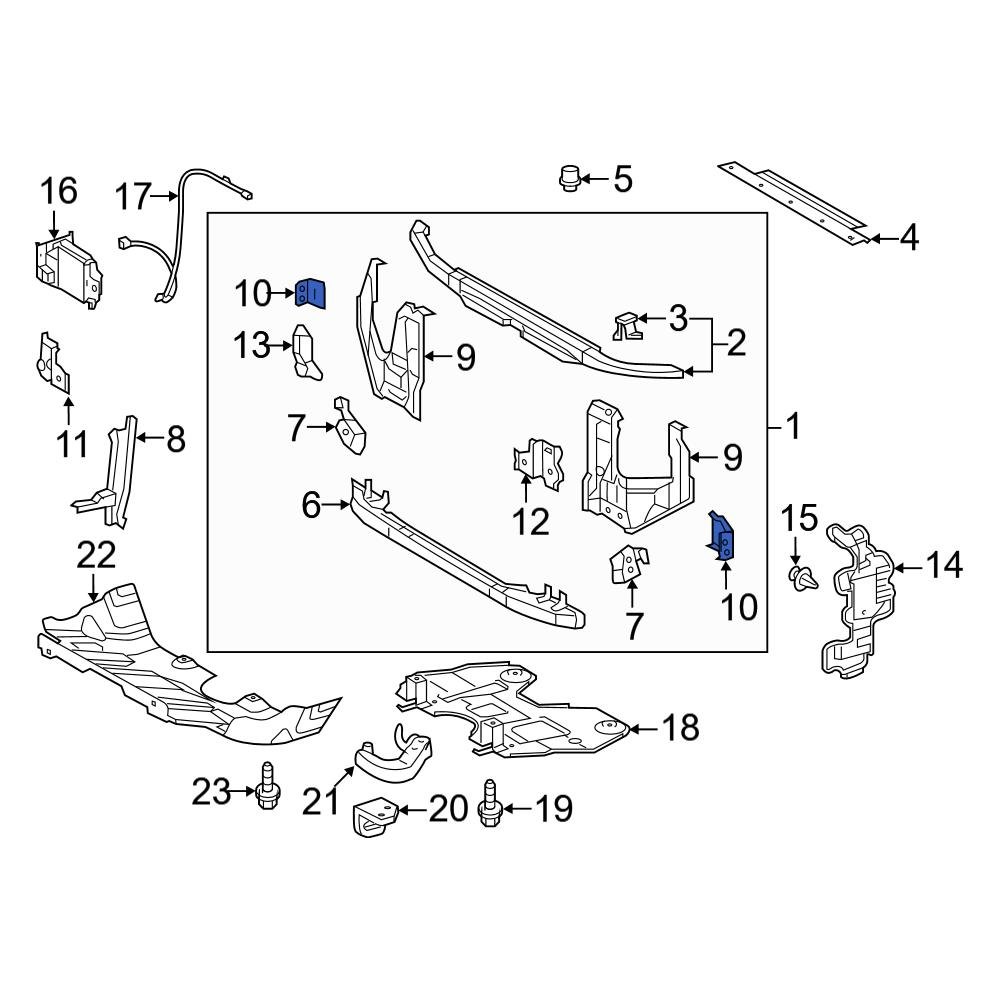 Toyota OE 5325704020 - Right Radiator Support Side Panel Bracket
