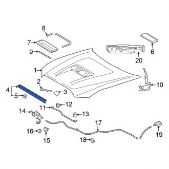 Toyota Tacoma Hood Weatherstripping Seals | CARiD