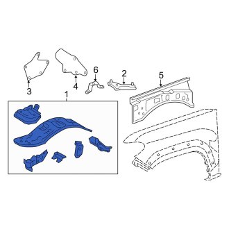 Toyota Tacoma Inner Fenders - Wells, Liners, Shields | CARiD