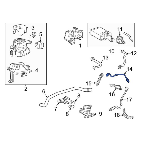 Toyota OE 8946704140 - Front Oxygen Sensor