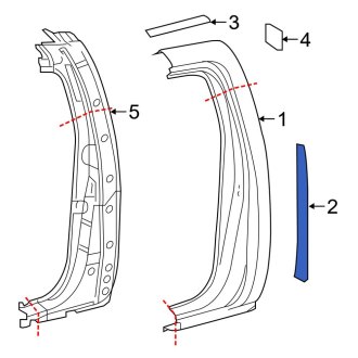 Toyota Tacoma Door Moldings - Side, Edge, Belt | CARiD