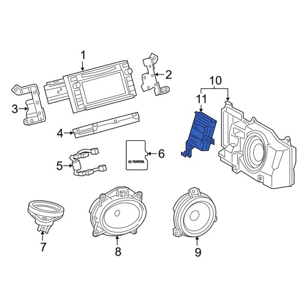 Toyota OE 8628004080 - Radio Amplifier