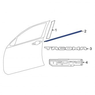 Toyota Tacoma Door Moldings - Side, Edge, Belt | CARiD