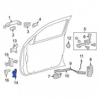 Toyota Door Hinges | Check Straps, Pin & Bushing Kits – CARiD.com