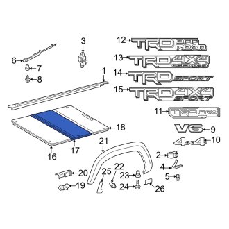 Toyota Tacoma Rear Body Panels & Bed Sections | CARiD