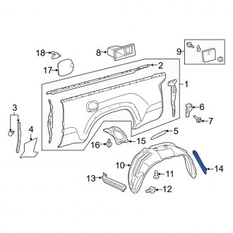 Toyota Tacoma Fender Support Braces & Hardware — CARiD.com