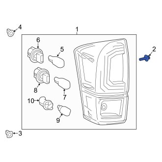 Toyota Tacoma OEM Lighting | Headlights, Fog & Tail Lights — CARiD.com