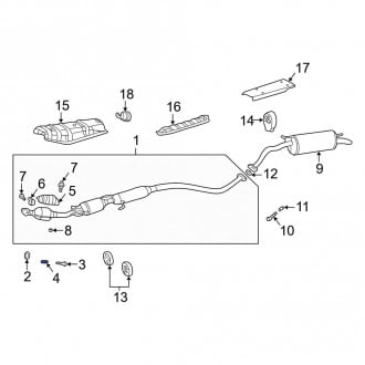 Toyota Prius OEM Exhaust Parts | Systems, Tips, Pipes — CARiD.com