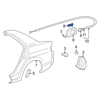 Toyota Replacement Fuel Doors & Parts — CARiD.com
