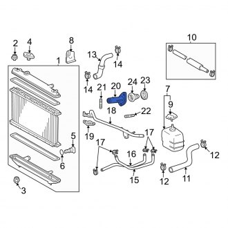Toyota Corolla OEM Engine Cooling Parts | Radiators, Fans — CARiD.com