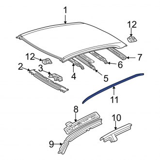 Toyota Camry Roof Seals & Moldings | CARiD