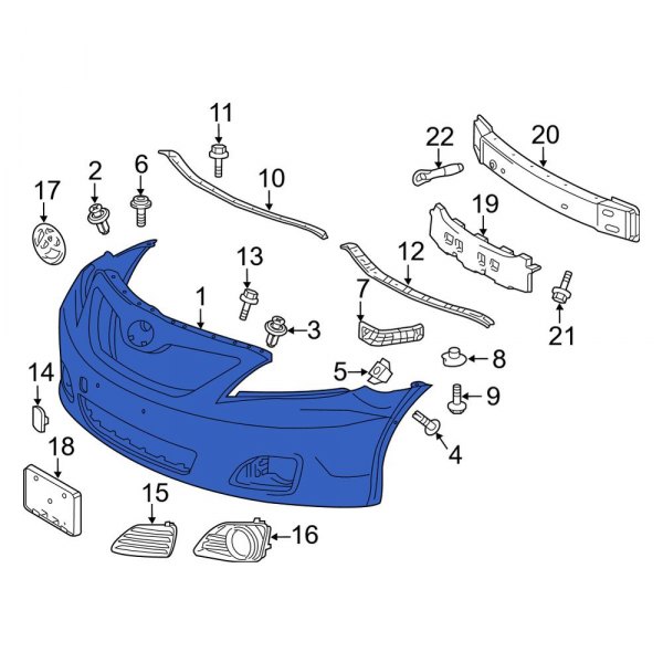 Toyota OE 5211933966 - Front Bumper Cover