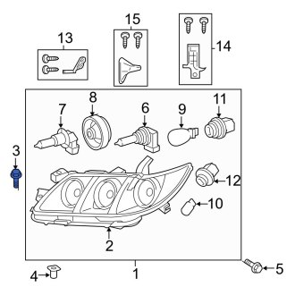 Toyota Sienna OEM Lighting | Headlights, Fog & Tail Lights — CARiD.com